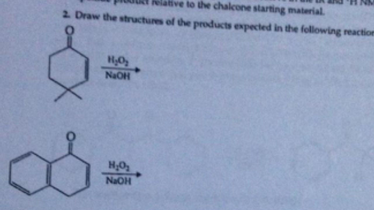 Solved Draw The Structures Of The Products Expected In The