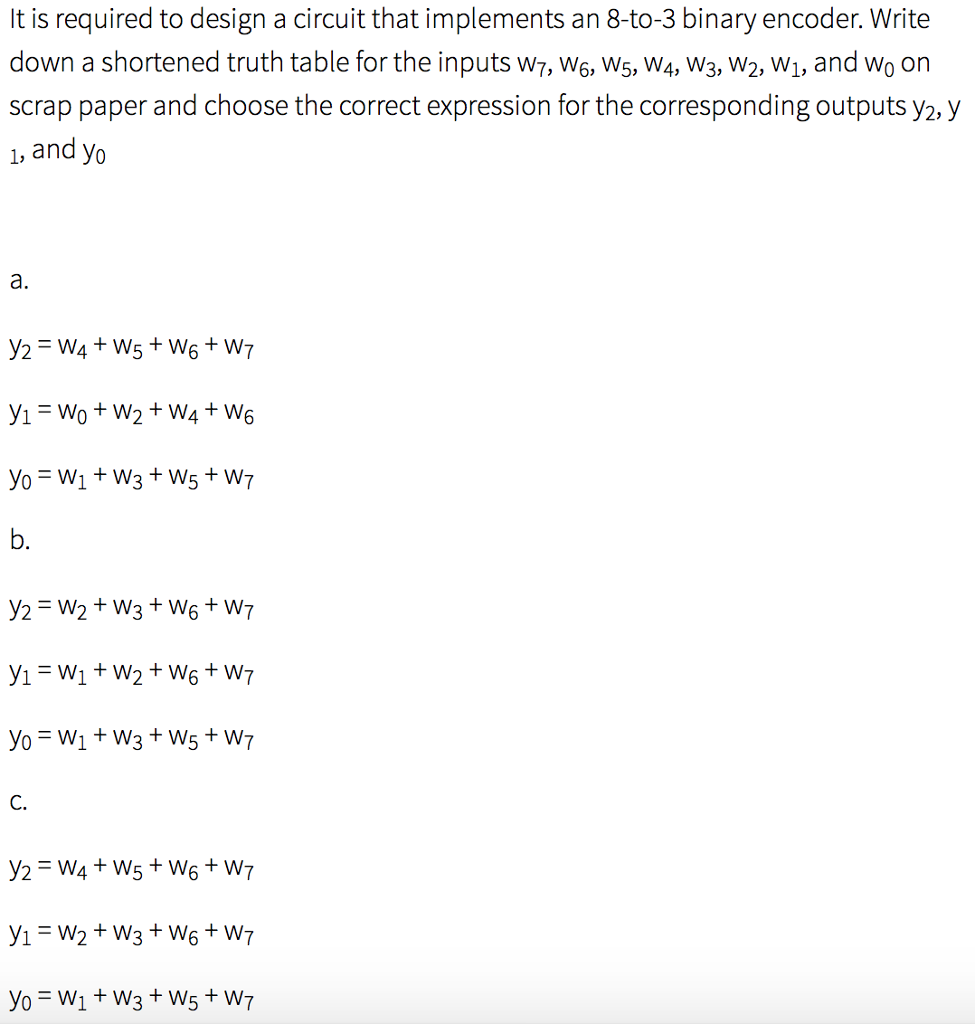 Solved Question 1 The following circuit using a 3-to-8 | Chegg.com