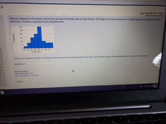Solved Due Fri 09/08 2017 11:59 pm Show incroIhstruction | Chegg.com