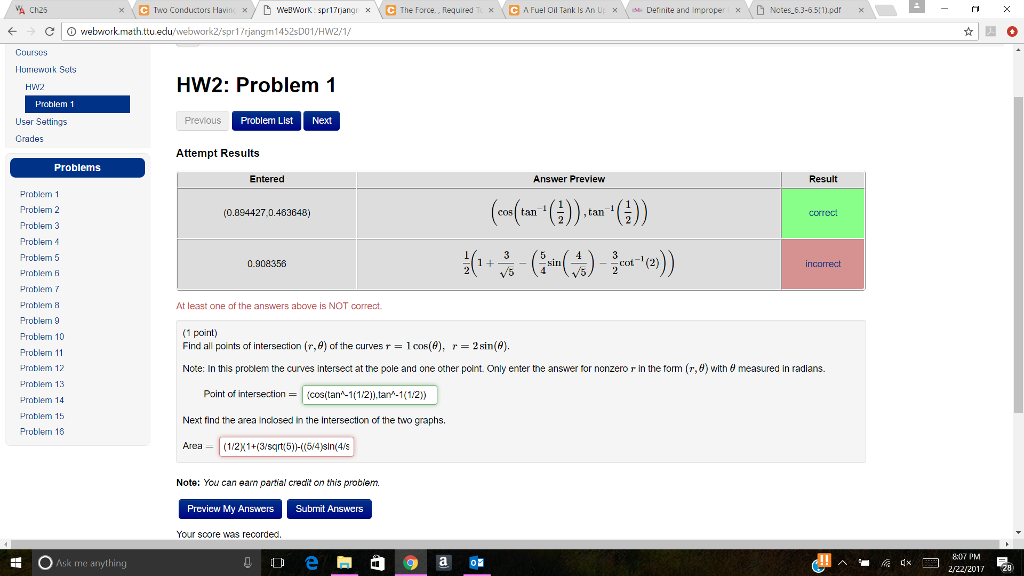 Solved Find all points of intersection (r,θ) of the curves | Chegg.com