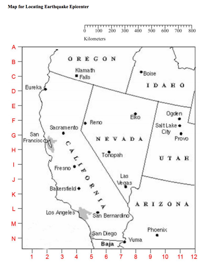 Solved 3) Using a compass, plot the distance to the | Chegg.com