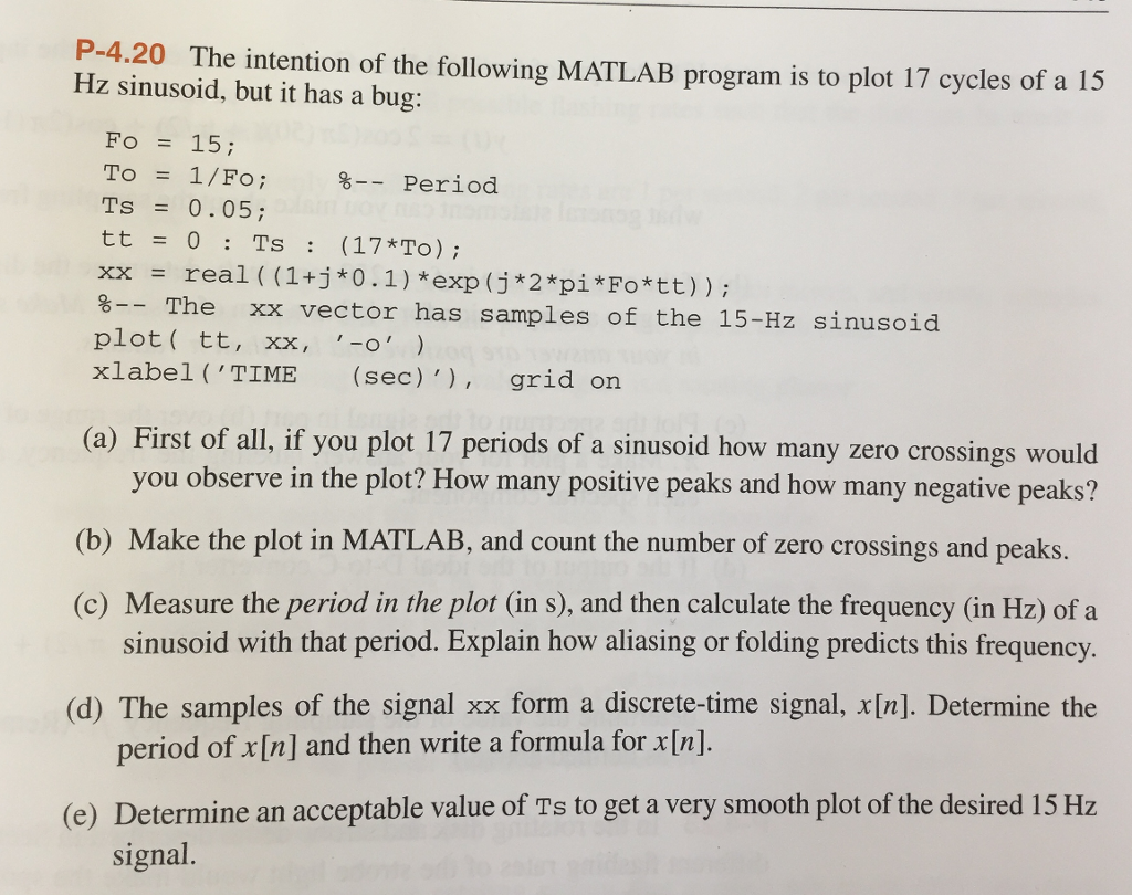 Solved The intention of the following MATLAB program is to | Chegg.com