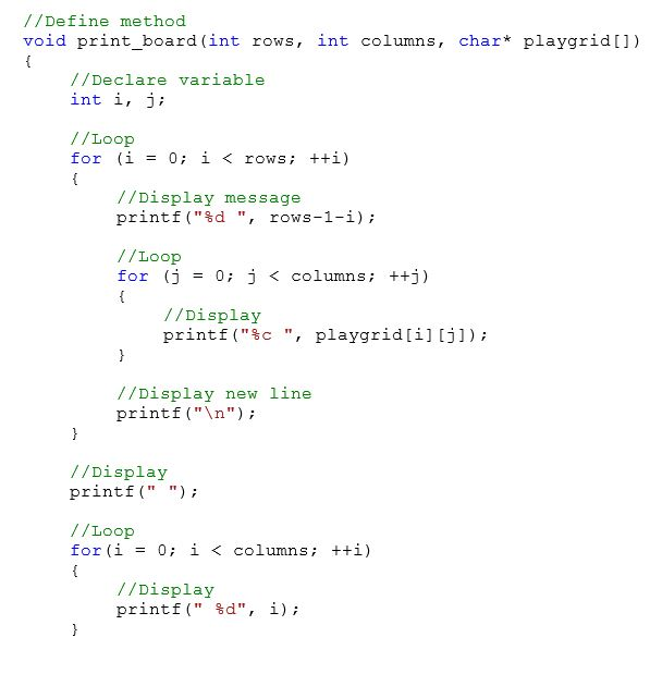 Solved C Programming Write Some Code To Implement The Game 1 Answer Transtutors