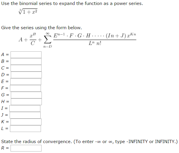 Solved Use the binomial series to expand the function as a | Chegg.com