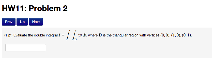 Solved Evaluate the double integral I= integrate D xy d | Chegg.com