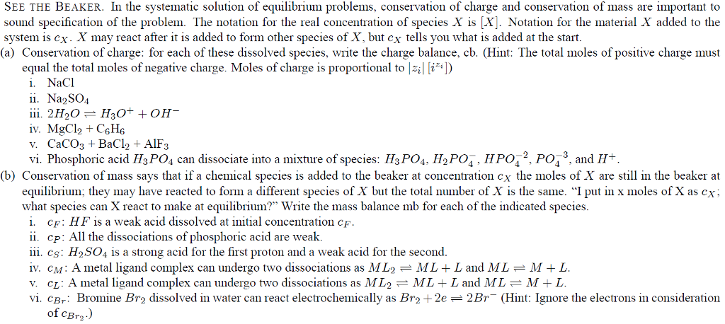 Solved SEE THE BEAKER. In the systematic solution of | Chegg.com