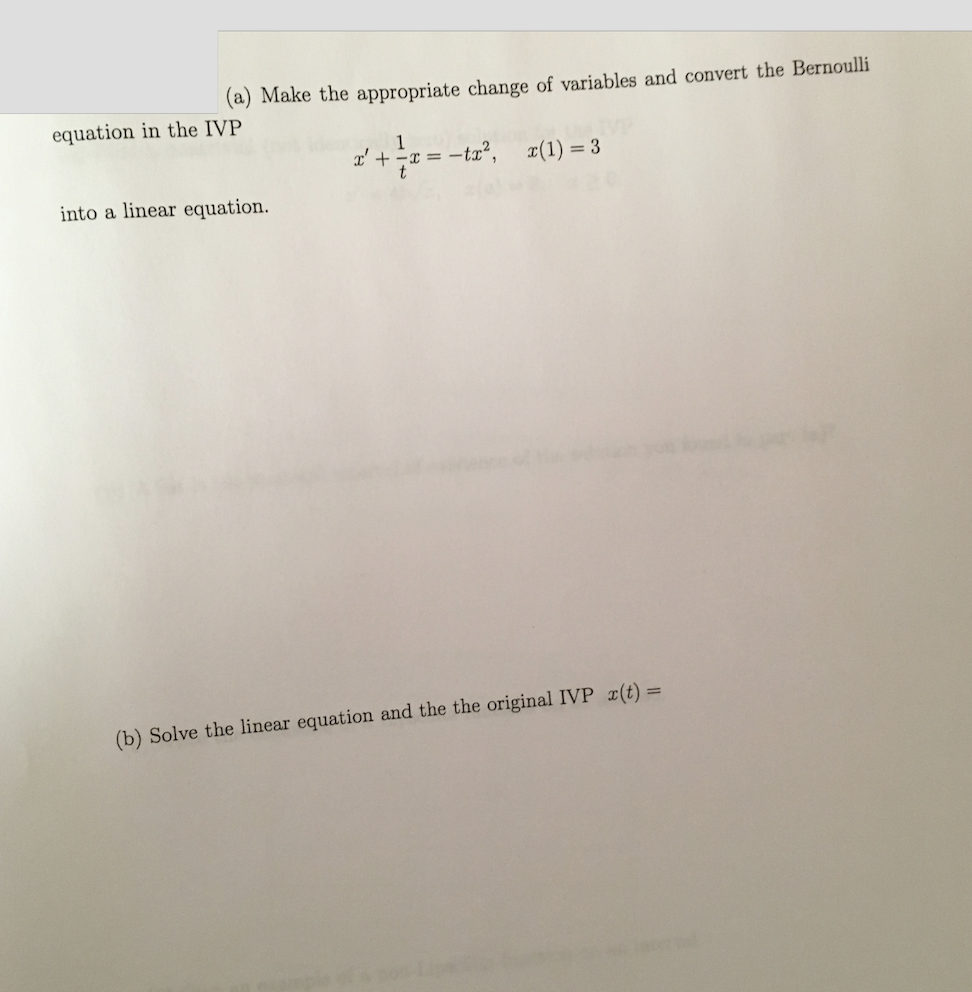 Solved (a) Make the appropriate change of variables and | Chegg.com