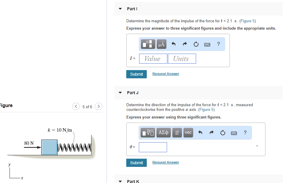 Solved Part A Determine the magnitude of the impulse of the | Chegg.com