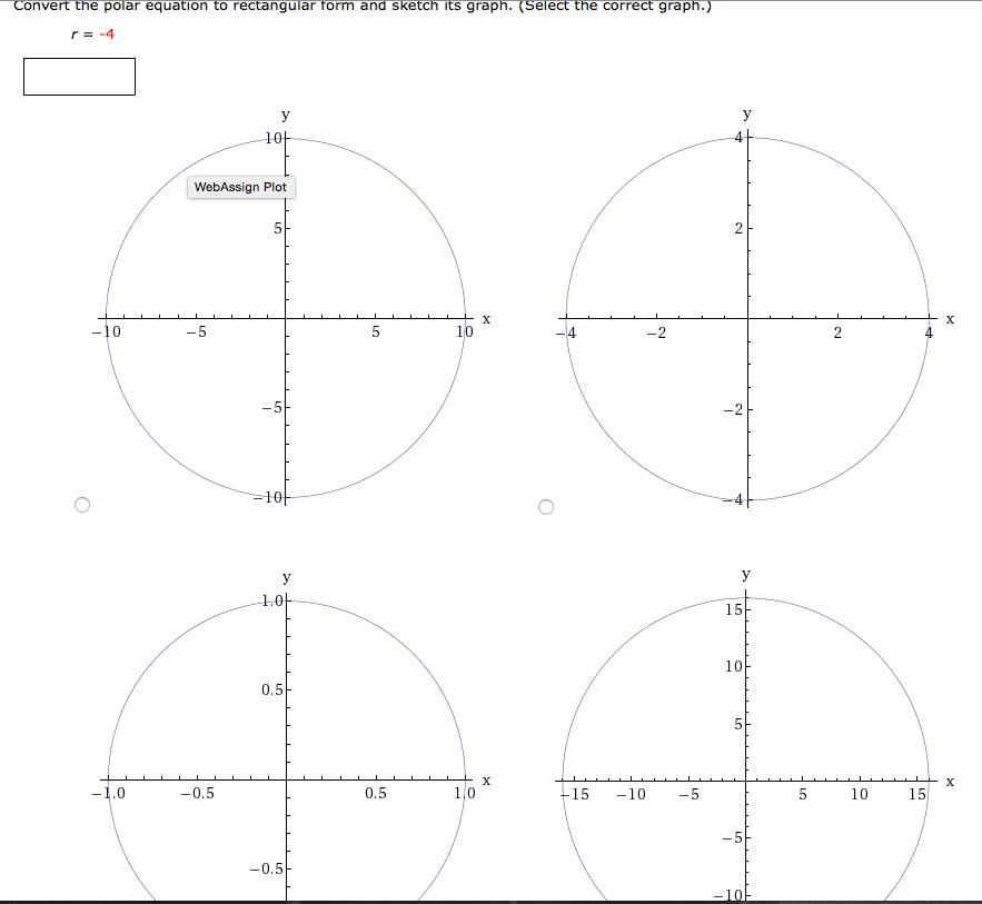 Solved Convert the polar equation to rectangular form and | Chegg.com
