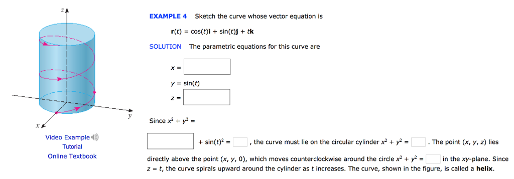 Solved Example 4 Sketch The Curve Whose Vector Equation Is