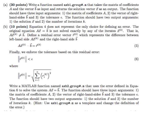 Solved (60 points) Iterative technique to solve the system | Chegg.com