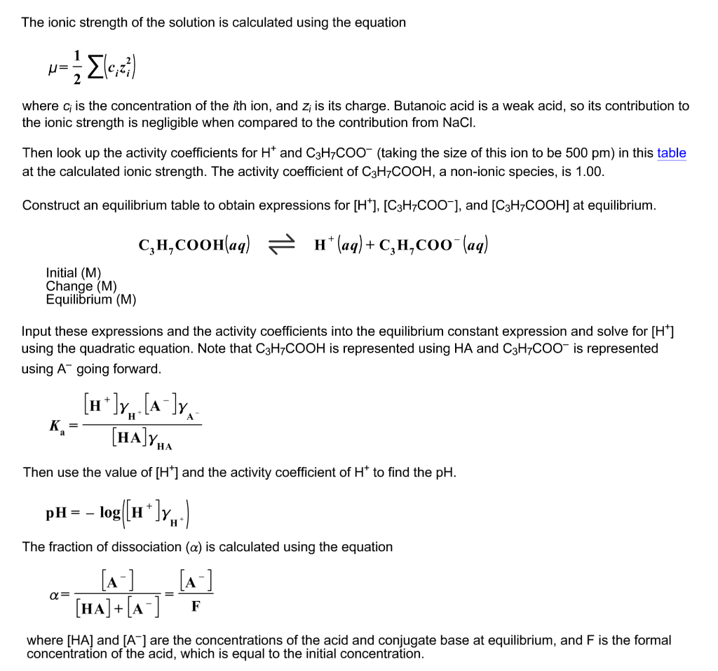 Solved Use activity coefficients to find the concentration | Chegg.com