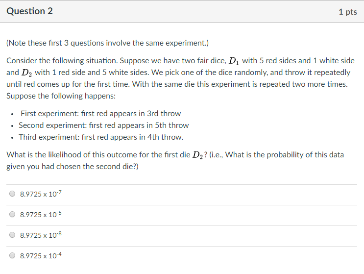 Solved Question 2 1 pts Note these first 3 questions involve | Chegg.com