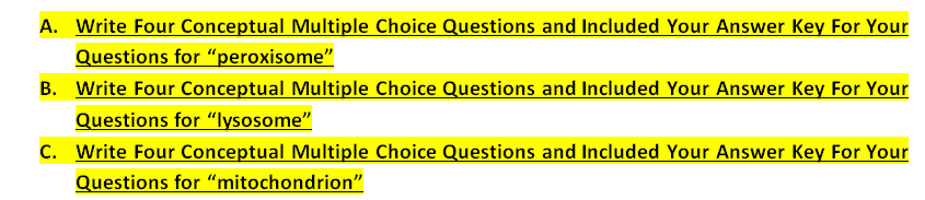 Solved A. Write Four Conceptual Multiple Choice Questions | Chegg.com