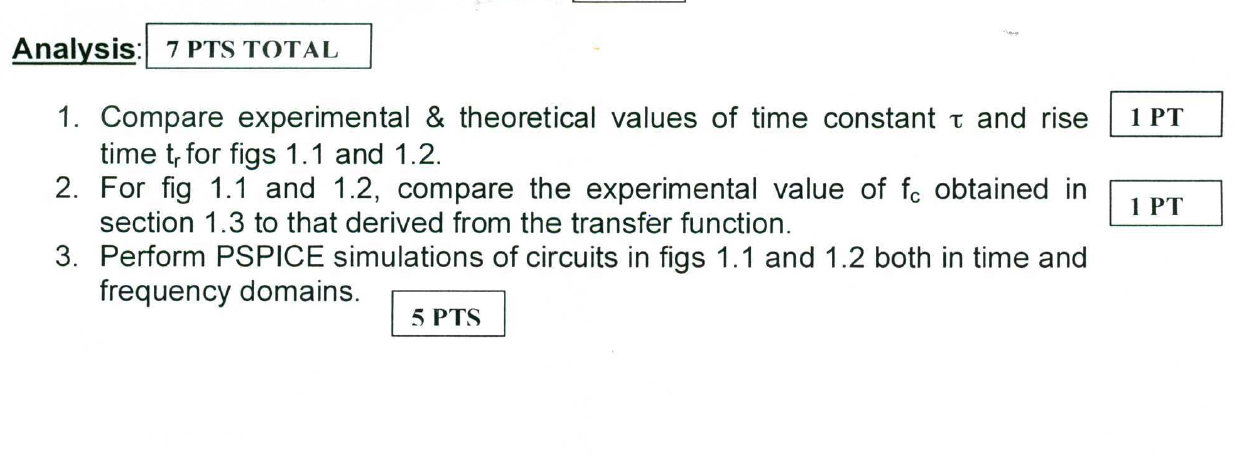 Solved Analysis: 7 PTS TOTAL 1. Compare experimental & | Chegg.com