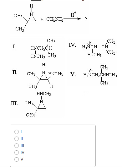Solved CH3NH2? CH3 CH3 CH3 I. HNCH CH CH3 HNCH3 CH3 Ⅱ. CH3 | Chegg.com