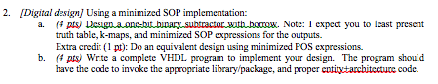 Solved 2· [Digital design/ Using a minimized SOP | Chegg.com