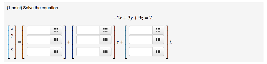 Solved Solve The Equation 2x 3y 9z 7 x Y Z Chegg solved-solve-the-equation-2x-3y-9z-7-x-y-z-chegg