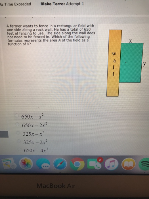 Solved a farmer wants to fence in a rectangular field with | Chegg.com