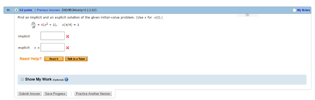 Solved Find an implicit and an explicit solution of the | Chegg.com