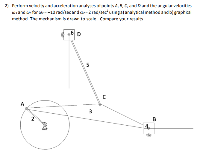 Solved O2A = 21mm AB = 103mm AC = 61mm BC = 46mm CD = 64mm | Chegg.com