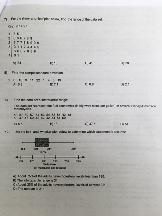 Solved 3) For the dot plot below, what is the maximum and | Chegg.com