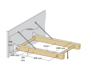 Solved A retractable ladder is supported by two arms and | Chegg.com