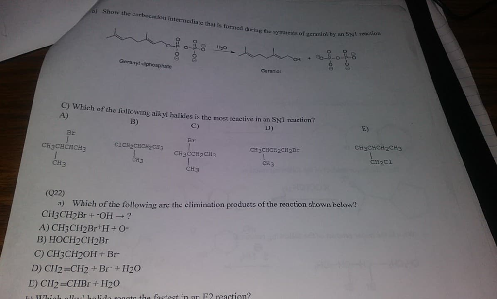 Solved ? Show the carboca tion intermediate that is formed | Chegg.com
