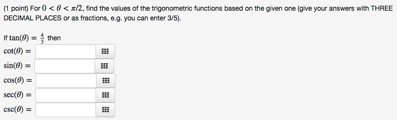 Solved (1 point) For 0