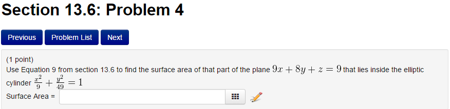 Solved Section 13.6: Problem 4 Previous Problem List ious | Chegg.com
