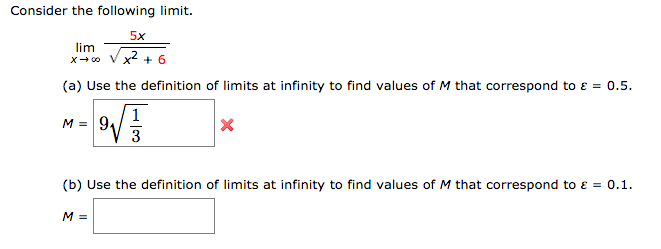 Solved Consider the following limit. lim x right arrow | Chegg.com