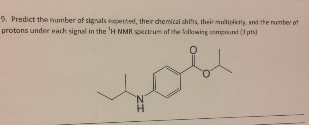Solved 9. Predict the number of signals expected, their | Chegg.com