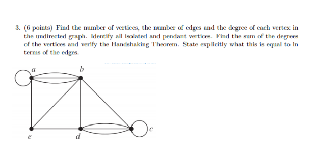 Solved Find the number of vertices, the number of edges and | Chegg.com