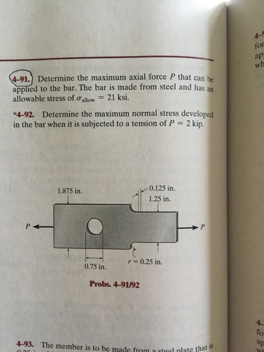Solved Determine the maximum axial force P that can applied | Chegg.com