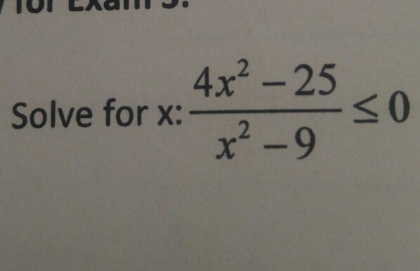 Solved 4x2-25 Solve for x: | Chegg.com