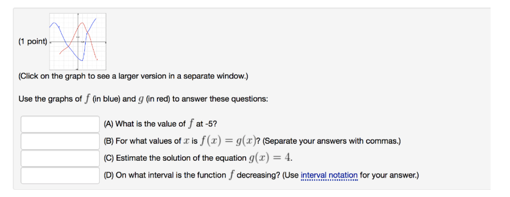 Solved (1 point) Click on the graph to see a larger version | Chegg.com