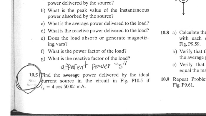 Solved power delivered by the source? b) What is the peak | Chegg.com