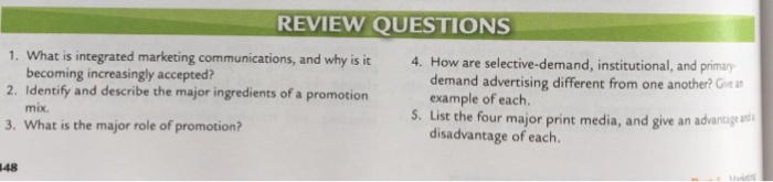 Solved Review Questions How Are Selective Demand