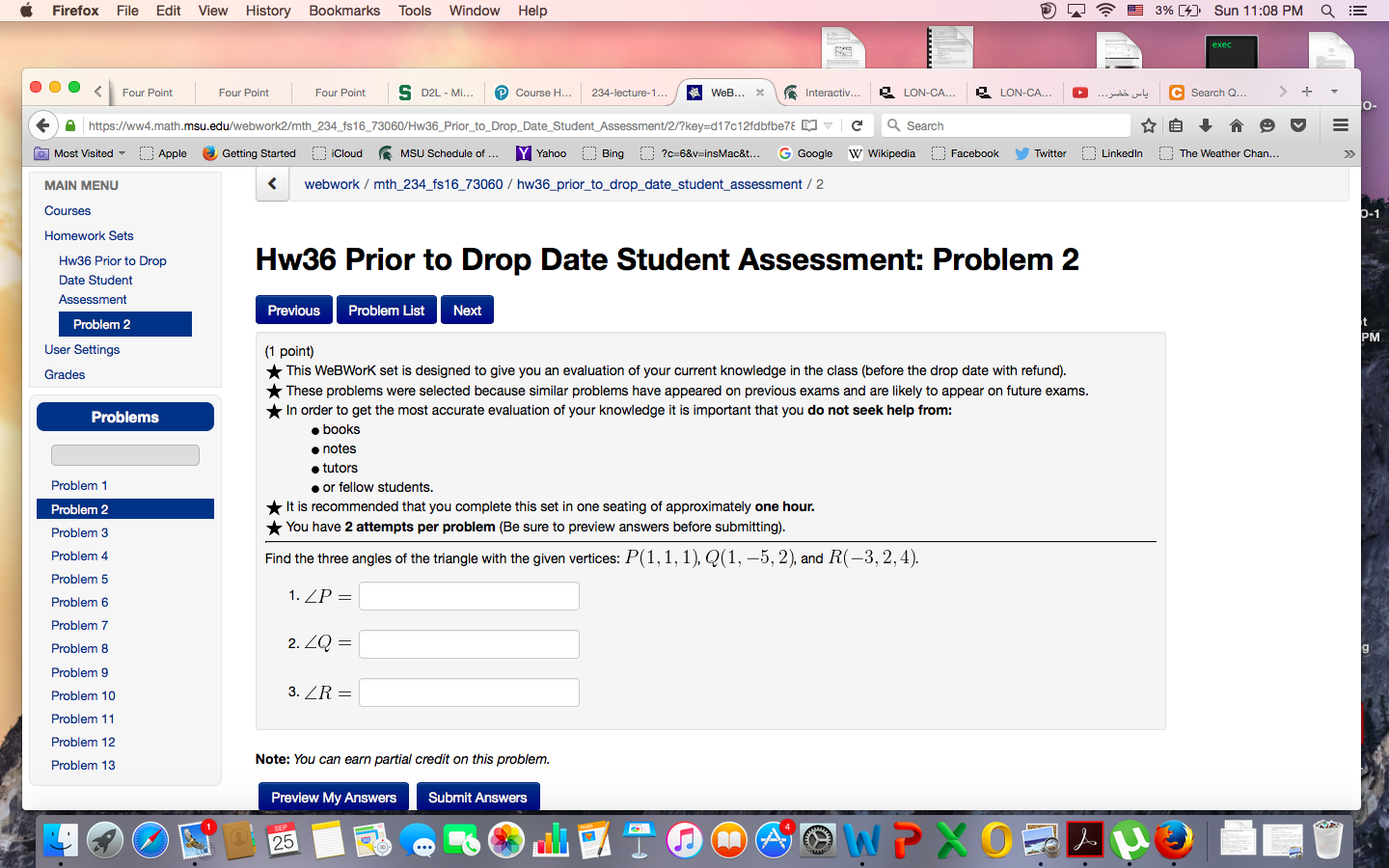 Solved This WeBWorK set is designed to give you an | Chegg.com