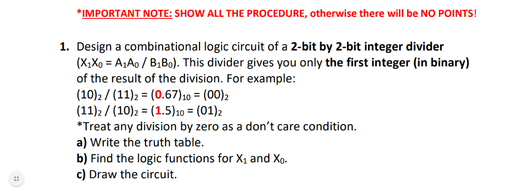 Solved IMPORTANT NOTE: SHOW ALL THE PROCEDURE, otherwise | Chegg.com
