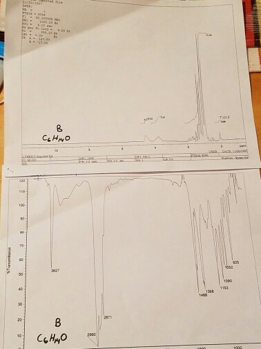 Solved the formula for the compound is c6h14o. the ir and | Chegg.com