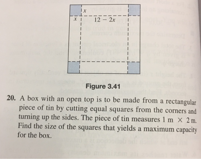 Solved A box with an open top is to be made from a | Chegg.com