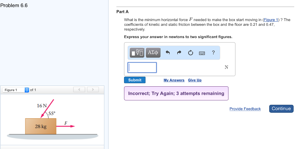 Solved What is the minimum horizontal force F needed to | Chegg.com