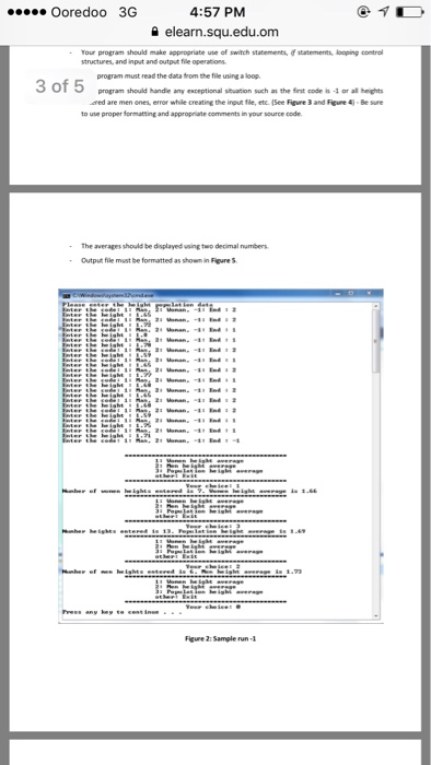 4:57 PM Ooredoo 3G elearn.squ.edu.om 1 of 5 Sultan | Chegg.com