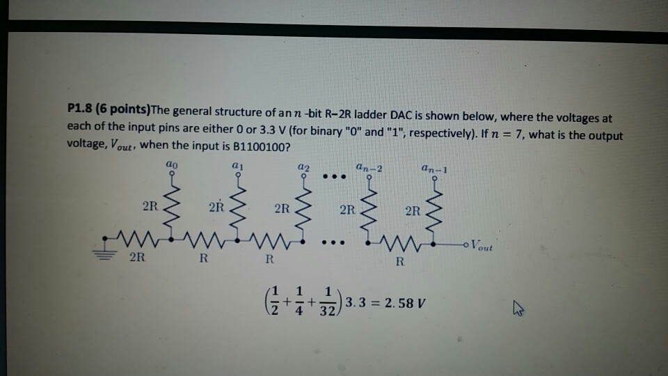 Solved P1.8 (6 points)The general structure of an n -bit | Chegg.com