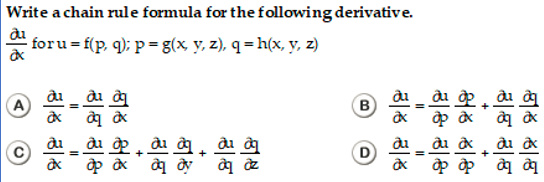 Solved Write a chain rule formula for the following | Chegg.com