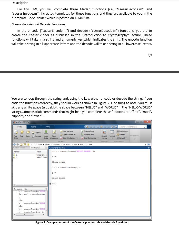 Solved Description For this HW, you will complete three | Chegg.com