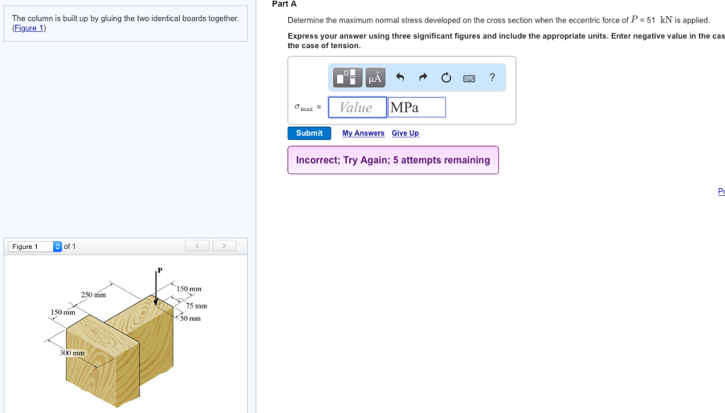 Solved Part A Determine the maximum normal stress developed | Chegg.com