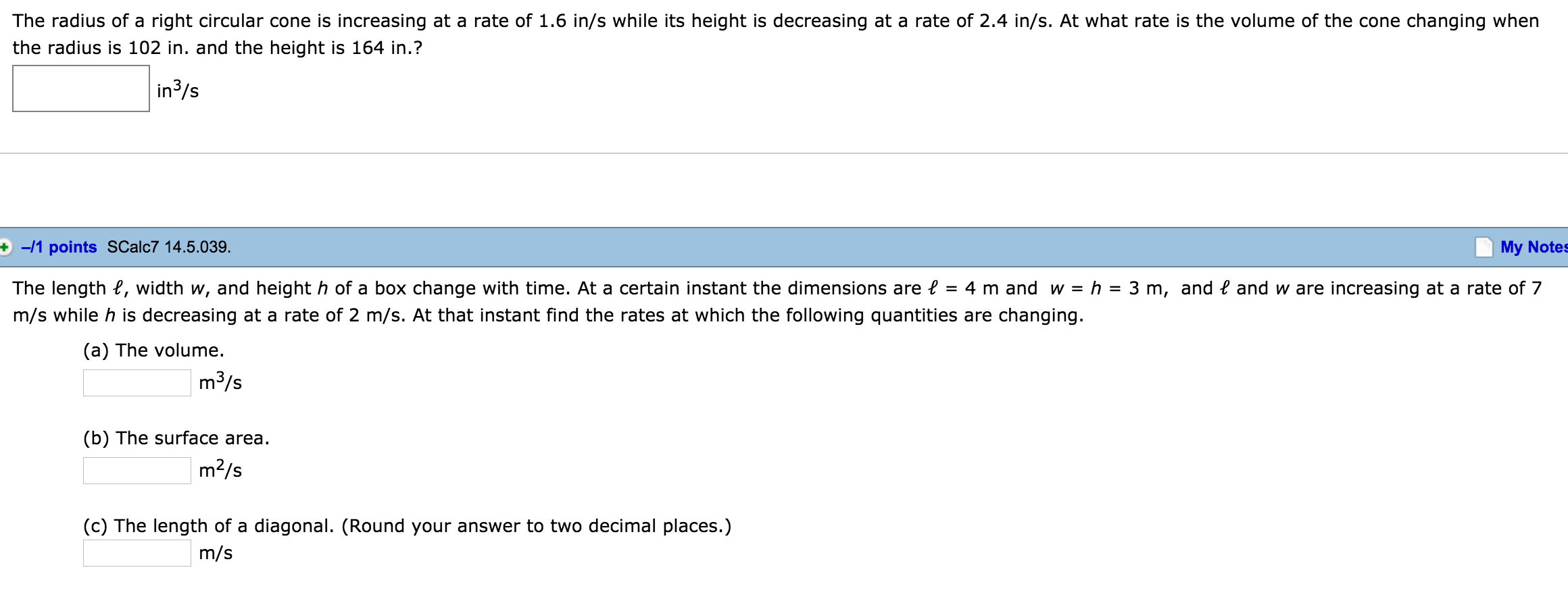 Solved The radius of a right circular cone is increasing at | Chegg.com