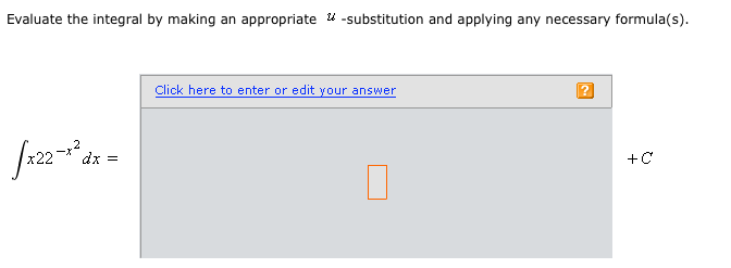 Solved Evaluate the integral by making an appropriate | Chegg.com